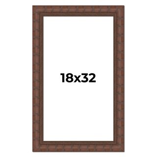 18x32 Frame Pewter Solid Wood Picture Frame Width 1.625 Inches ...