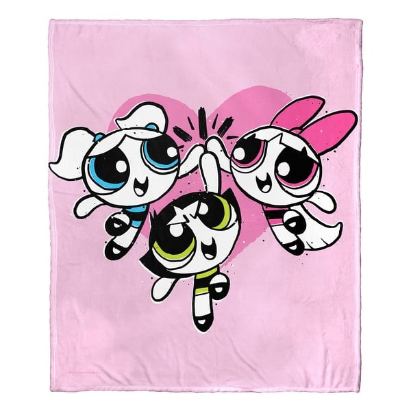 Warner Brothers Powerpuff Girls Power Puff Together Silk Touch Throw ...