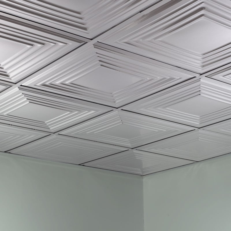 FASÄDE Traditional Style 2 Decorative Vinyl 2ft x 2ft Lay in Ceiling ...