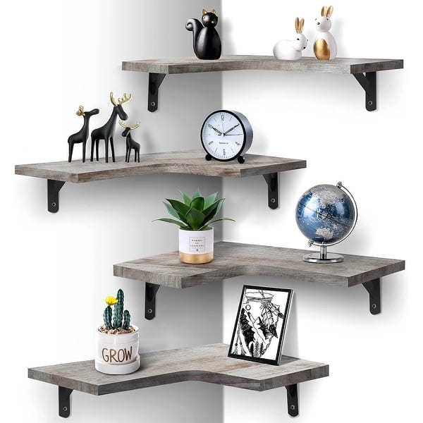 floating corner shelves