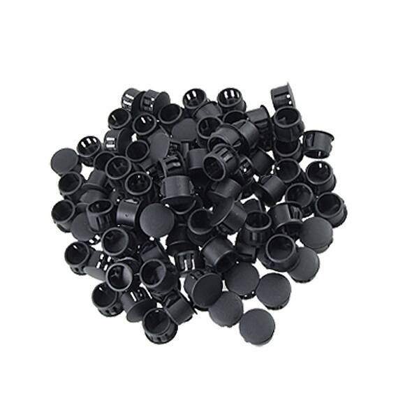 1/2 Inch Head Cable Connector Locking Hole Plugs 100 Pcs - Black - Bed ...