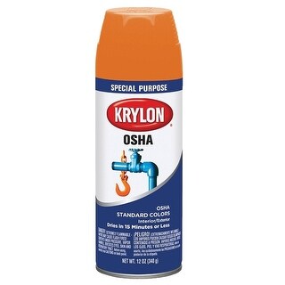 Krylon K02410 OSHA Color Spray Paint, 12 Oz, Orange - Bed Bath & Beyond ...