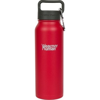 Healthy Human Stainless Steel Water Bottle (Red Hot, 21 oz/ 621 ML ...