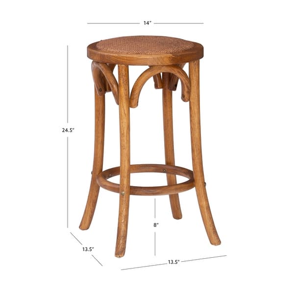 Flint Walnut Backless Counter Stool - N/A - Bed Bath & Beyond - 21634649