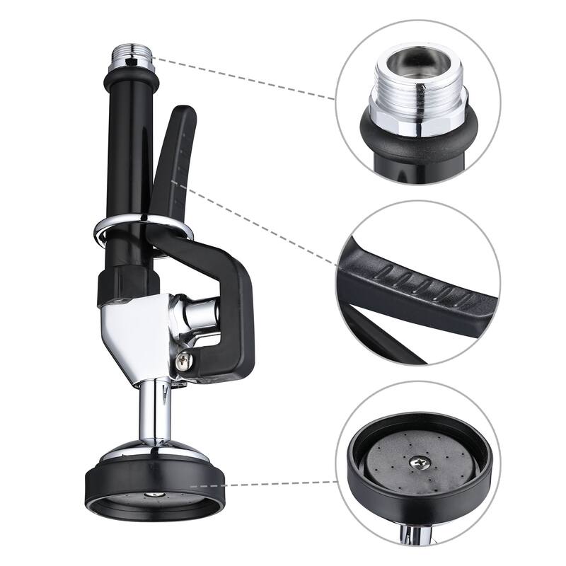 Aquaterior Pre-Rinse Spray Valve Sprayer Head for Commercial Kitchen ...