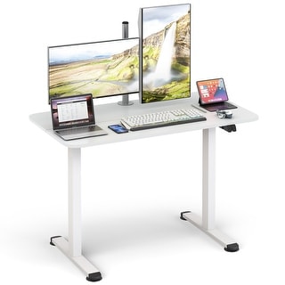Gymax Electric Standing Desk Adjustable Stand up Computer Desk - Bed ...