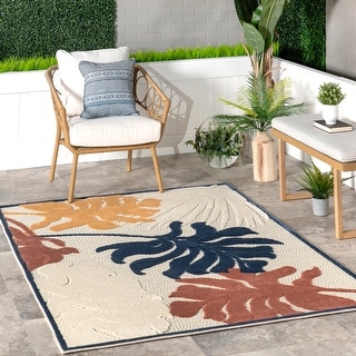 Brooklyn Rug Co Tova Colorful Floral Indoor/Outdoor Area Rug - Bed Bath ...