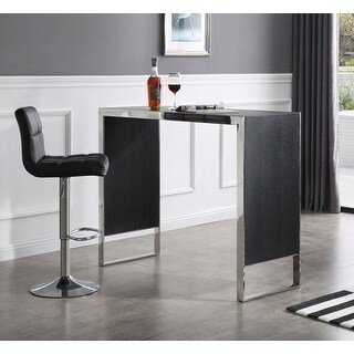 50" Black And Silver Rectangular High Top Bar Table - Bed Bath & Beyond ...