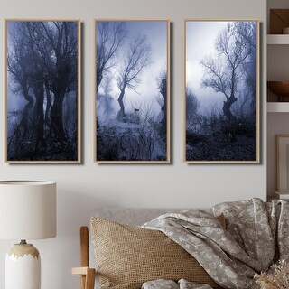 Designart "Creepy Landscape in Sepia Tones" Landscape Framed Wall Decor ...