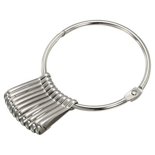 3.4" Dia Key Organizer Keychain 1pc Key Management Holder w 10 Buckle ...