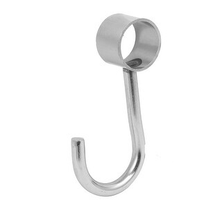 Wardrobe Bathroom Kitchen Stainless Steel Hanging Tube Pipe Rod Hook ...