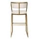 New Ridge Home Goods Mina Metal Modern Upholstered Bar Stool - Bed Bath ...