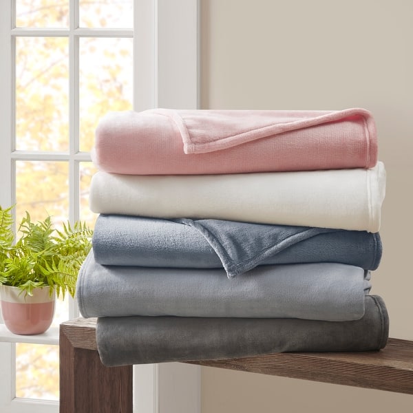 Antimicrobial Plush Blanket by Clean Spaces - Overstock - 32807672