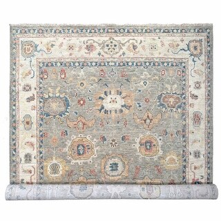 Shahbanu Rugs Moss Green Vegetable Dyes Oushak Inspired Soft and ...