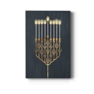 Golden Hanukkah II Premium Gallery Wrapped Canvas - Ready to Hang - Bed ...