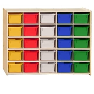Contender 25 Cubbies Storage Cabinet With Assorted Bins, Kids Toys and ...