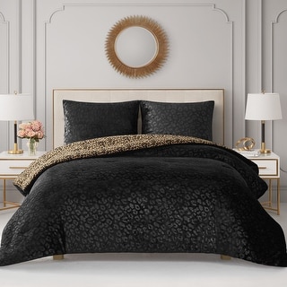 Juicy Couture Embossed Leopard With Royal Leopard Comforter Sets - Bed ...