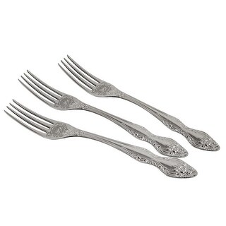 Set of 3 Stainless Steel Dessert Forks - Bed Bath & Beyond - 41914054
