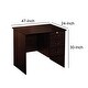 Espresso Desk with Drawers - Bed Bath & Beyond - 36357955