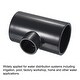 UPVC 3" to 1-1/2" Reducing Tee Pipe Fitting T Shape Socket Connector ...