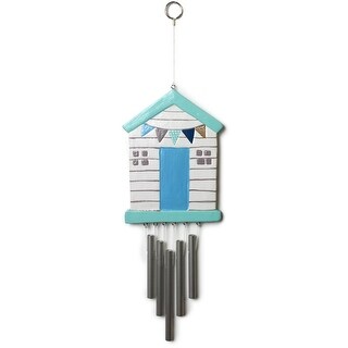 15.3" Wood Turqouise House Wind Chime - Bed Bath & Beyond - 39844747