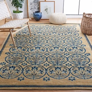 SAFAVIEH Couture Hand-knotted Khotan Ellmarie Modern Wool Rug - Bed ...