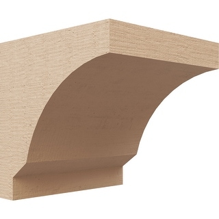 Series 1 Wide Moab Rough Cedar Woodgrain TimberThane Corbel, Primed Tan ...