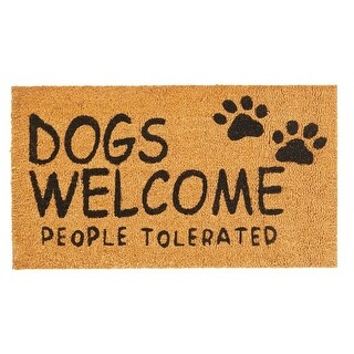 Dogs Welcome Coir Doormat 30 x 17 Inches - Bed Bath & Beyond - 40925370