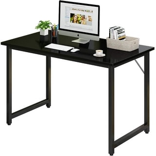 39-inch Modern Computer Desk with Sturdy Frame and Spacious Surface for ...