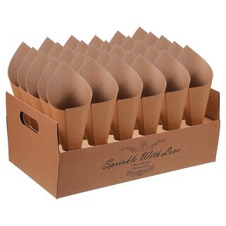 Wedding Confetti Cones Holder Box, 30 Holes Confetti Stand Tray Box ...