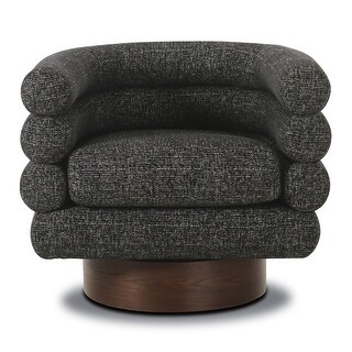 Poly and Bark Rome Swivel Lounge Chair in Ebony Black - Bed Bath & Beyond - 40234407