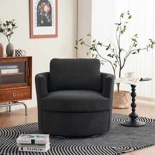 Comfortable Corduroy Swivel Bucket Chair - Bed Bath & Beyond - 40486300