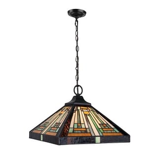 Tiffany-Style 1-Light Mission Ceiling Pendant 12" Shade. - Bed Bath ...