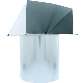 Zephyr 6 Inch Round Rain Proof Wall Exhaust Cap with Built In Damper ...
