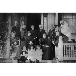 Stoneman Family Black and White Gallery Wrapped Canvas - Bed Bath ...