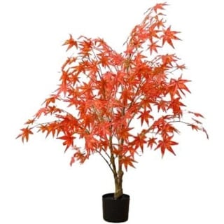 Autumn Maple Artificial Fall Tree, with Planter - Red - Bed Bath ...