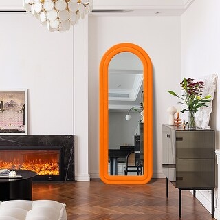 Arched Full Length Floor Mirror Full Body Standing Mirror Wall Decor ...