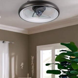 Modern 20 Inch Ceiling Fan with Dimmable LED Lights - Bed Bath & Beyond ...