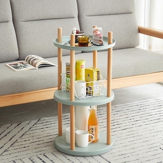 Rotating Solid Wood Multifunctional Storage Rack - Bed Bath & Beyond ...