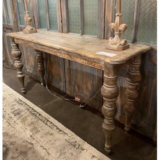 Kaia 61" Wide Console Table, Gray Black - On Sale - Bed Bath & Beyond ...