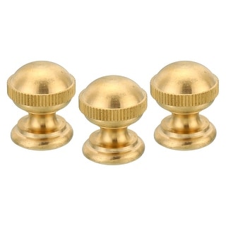 3pcs 1/4-27 Lamp Finial Cap Knob Brass Lamp Shade Harp Top Screw 19x22 ...