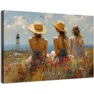 Vintage Coastal Girls Canvas Prints - Bed Bath & Beyond - 43767895