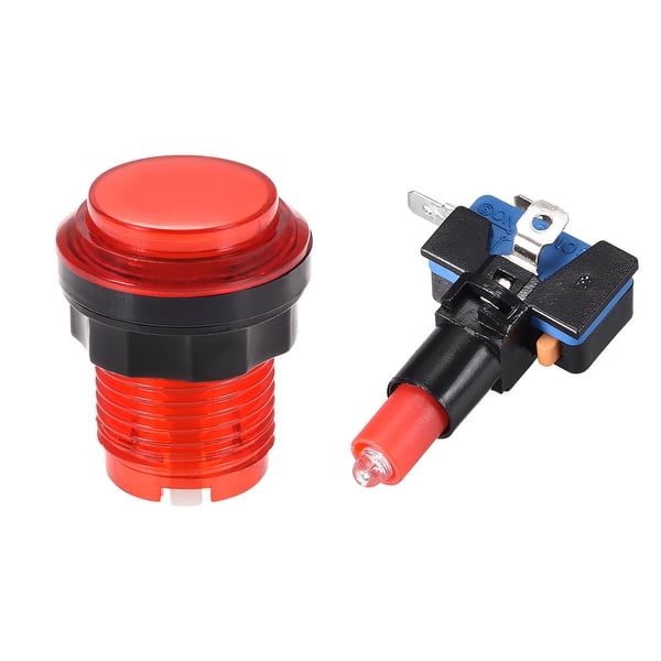 Game Push Button 12V LED Push Button Switch with Micro switch 5 Colors ...