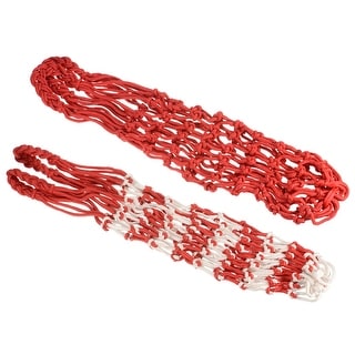 1 Set/2Pcs Basketball Net Bag Storage Ball Mesh Bag Red White/Red - Red ...