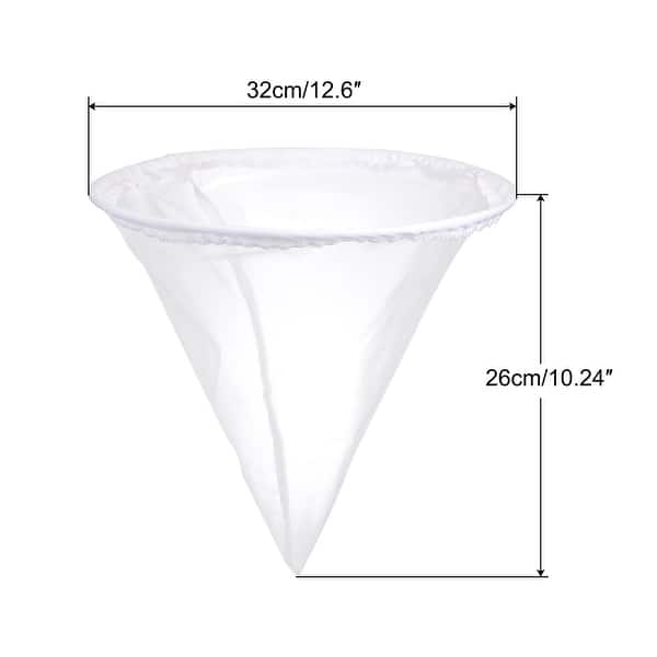 60 Mesh Paint Filter Bag 12.6" Dia Cone Shape Nylon Strainer for ...