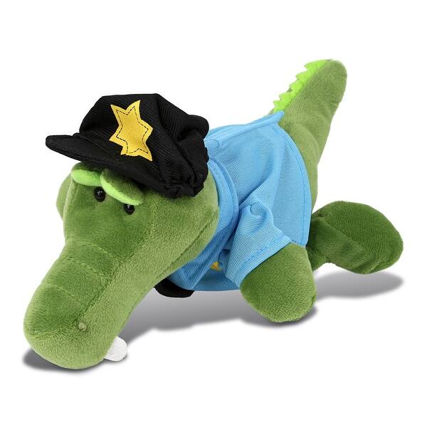 DolliBu Alligator Police Officer Plush Toy with Cop Uniform and Cap - 6 ...