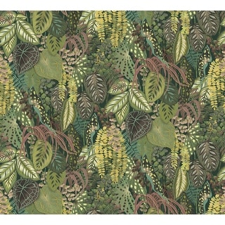 York Wallcoverings Greenery Jade Wall Mural - Bed Bath & Beyond - 39896294