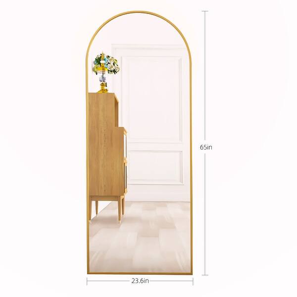 65inches Arched Full Length Mirror Floor - Bed Bath & Beyond - 37834210