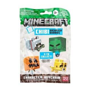 Minecraft Chibi Backpack Buddies Blind Bag Keychain (RANDOM) - Bed Bath ...