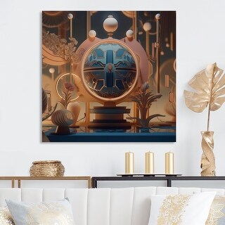 Designart "Infinite Possibilities Retro Futuristic I" Abstract ...